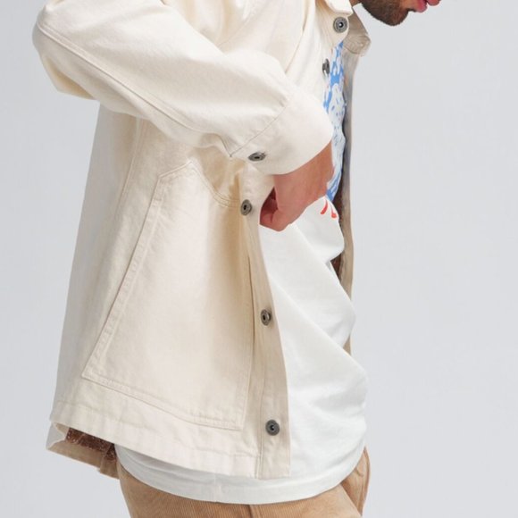 stoic | Jackets & Coats | Mens Chore Coat In White Nwt | Poshmark